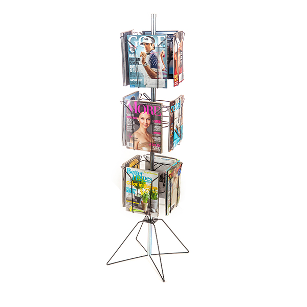 Wire Pocket Literature Rack - Wire Base | Best Retail Store Fixtures